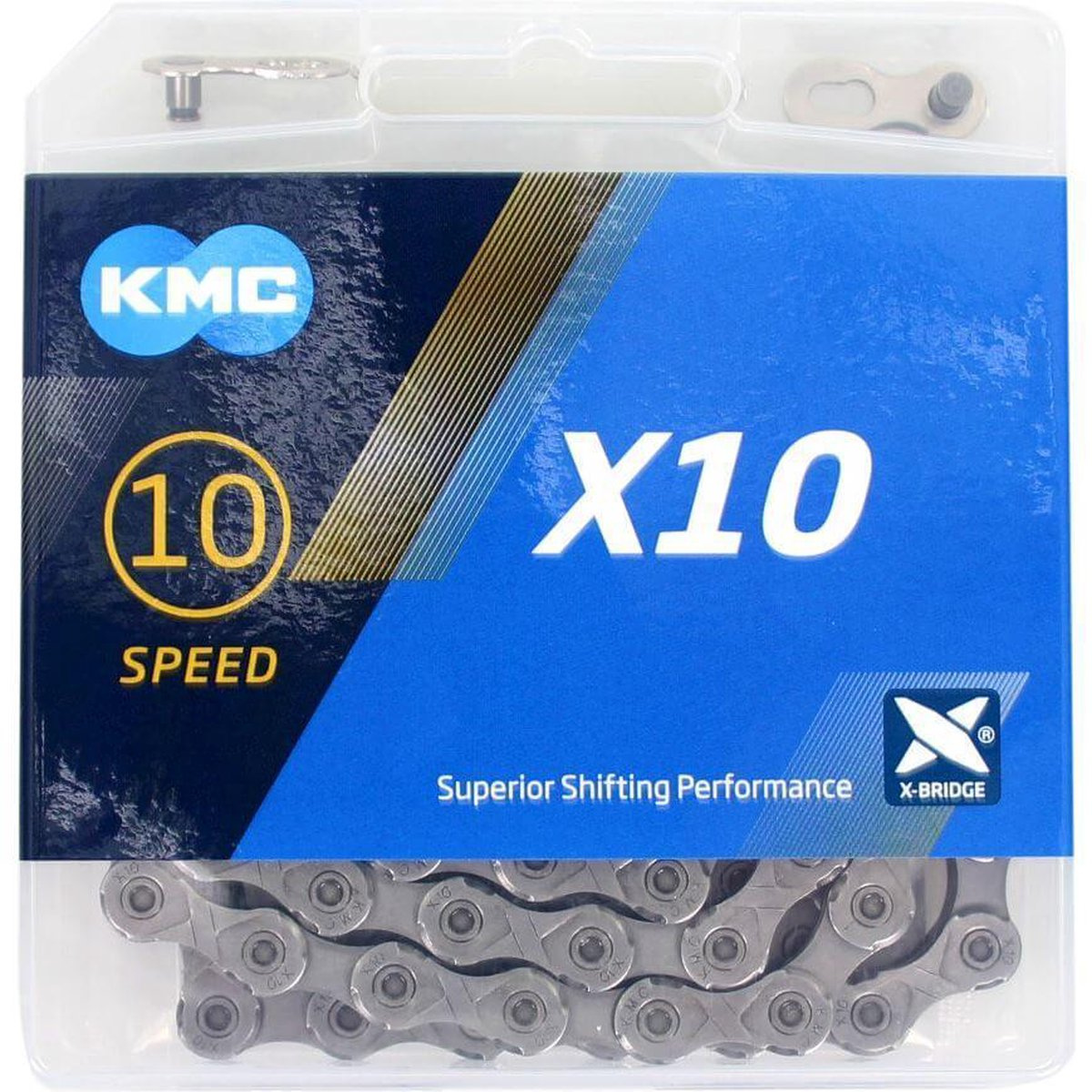 KMC Ketting X10 1 2 X 11 128 Inch 114S 10 Speed Staal Internet Bikes